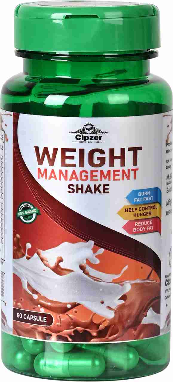CIPZER Weight Management Shake 60 Capsule-Helps to Burn Fat Faster ...