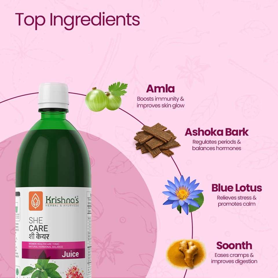 Krishna's Herbal & Ayurveda She Care Juice | Women Tonic Price in India ...