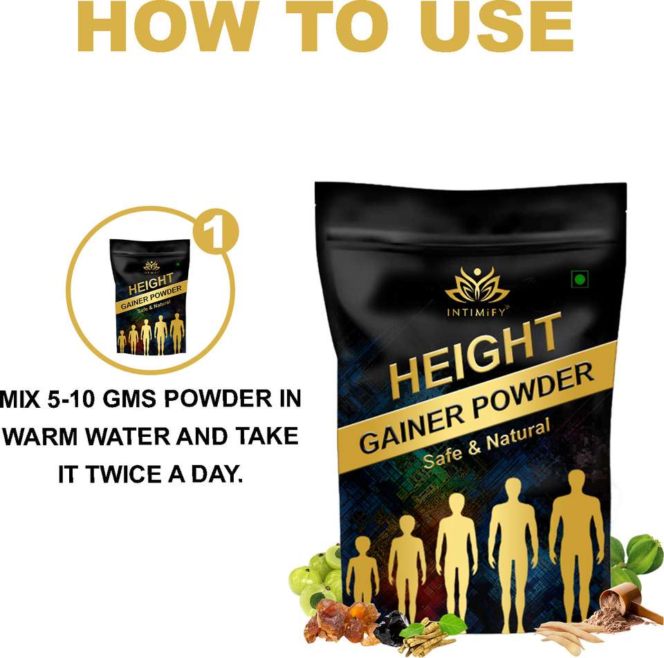 INTIMIFY Ayurvedic Height growth powder, tall medicine, height badhane ...