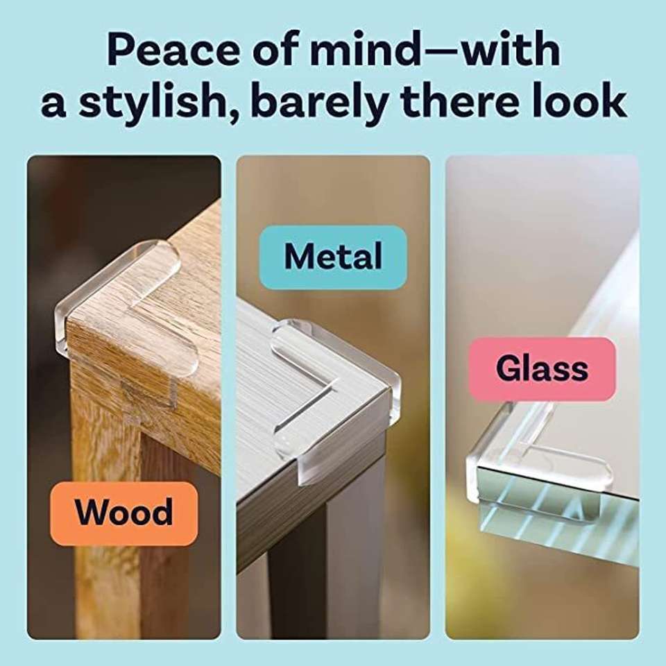Estervig Pack of 8 Corner Protector for Sharp Edges, Silicon Edge Guard ...
