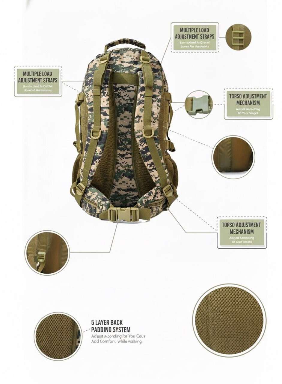 ICE HILLS Bag037 Rucksack - 55 L Green - Price in India | Flipkart.com