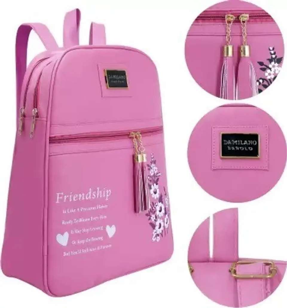 EVOLIC Small 15 L Backpack new trendy backpack 15 L Backpack (Pink) 15 ...