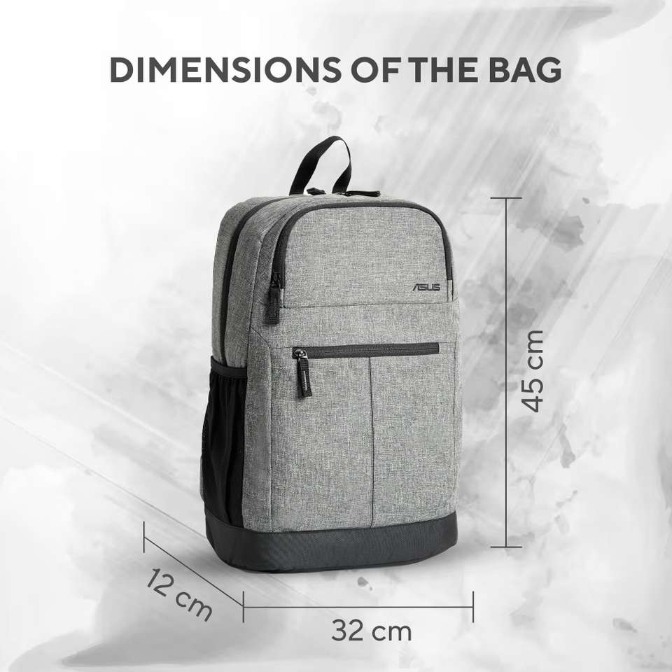 ASUS AP1601, Two Large Front Pocket, with Luggage strap, for 16-inch ...