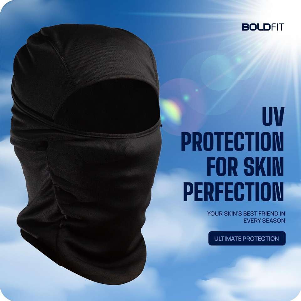 BOLDFIT Black Bike Face Mask for Men & Women Price in India - Buy ...