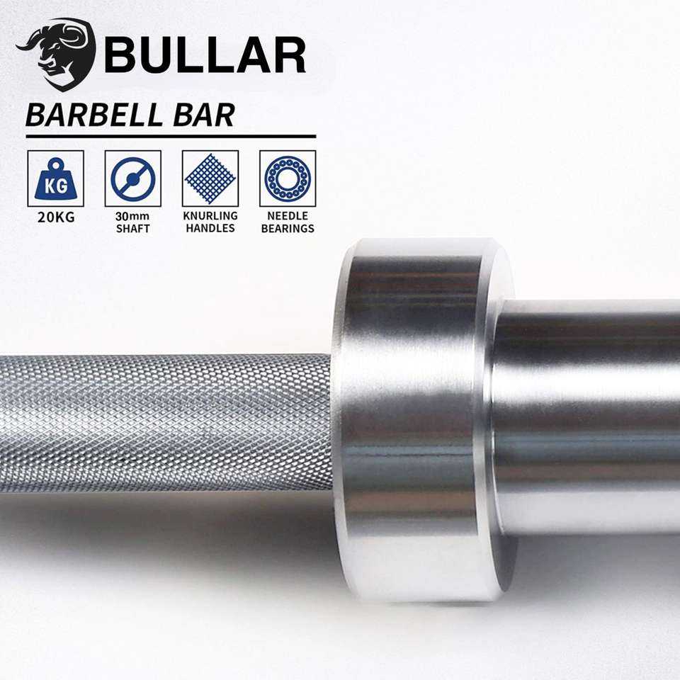 BULLAR Olympic barbell rod 7 Ft 20 kg powerlifting and weight lifting ...
