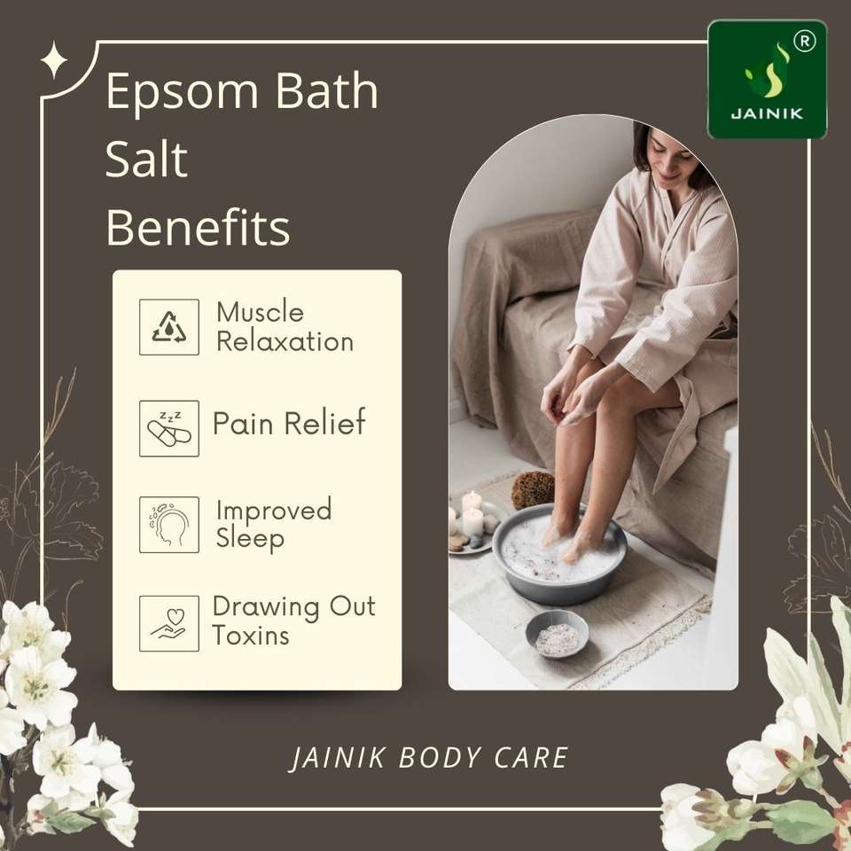 JAINIK Bath Salt For Body Spa, Relaxation and Pain Relief, 100% Vegan ...