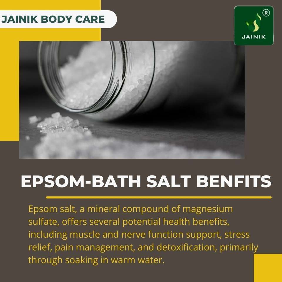 JAINIK Bath Salt For Body Spa, Relaxation and Pain Relief, 100% Vegan ...