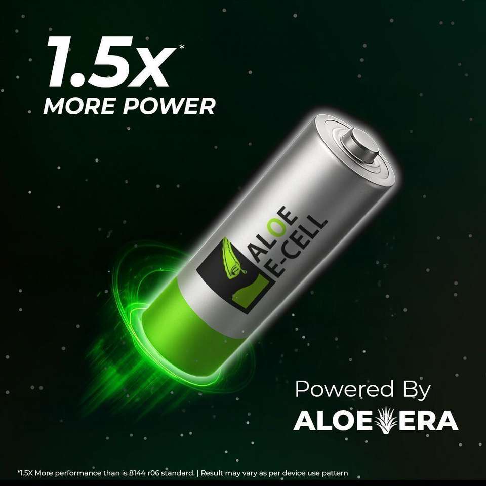 Aloe Ecell AA 1.5V 1.5X Power | Eco | Made in India Battery - Aloe ...
