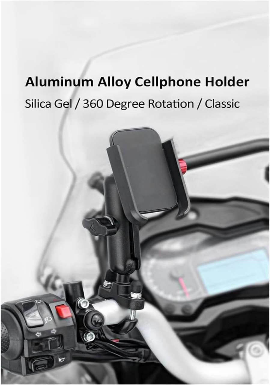 GONAMA Universal Phone Holder - 360° Rotation with U-Bolt Base Premium ...
