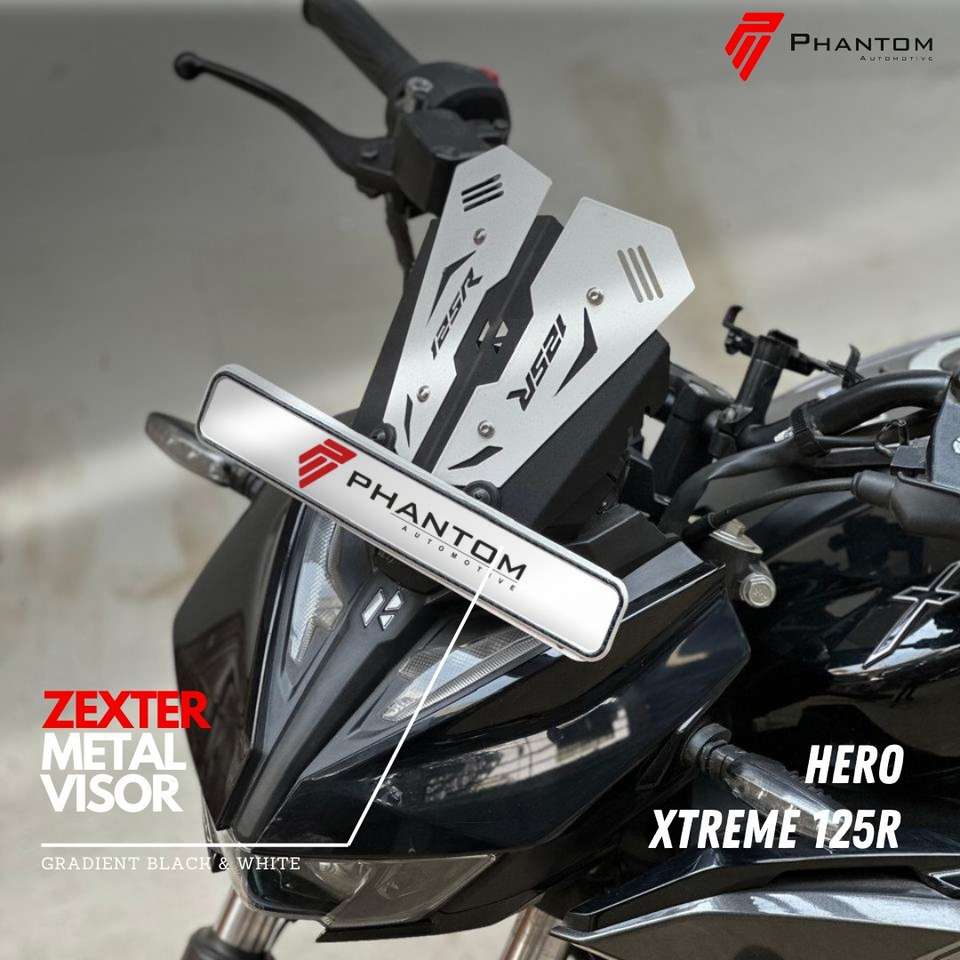 PHANTOM Premium Heavy Metal Visor for Hero Xtreme 125R Windshield ...
