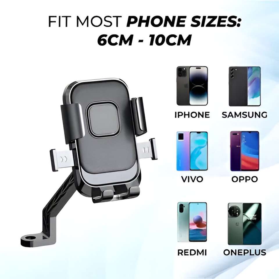 TRUWEL XY-089 Bike/Scooty Mobile Holder | 360° Rotation | Lock Clamp ...