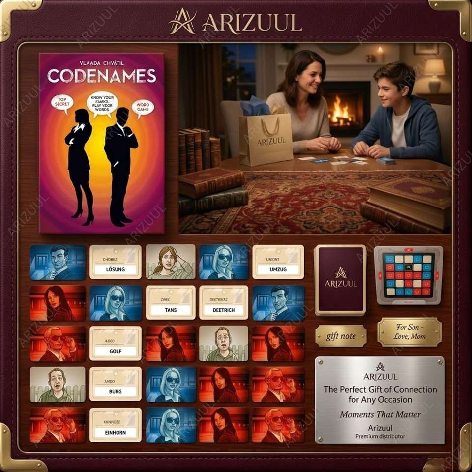 Arizuul Codenames Fun Strategy Game | Family Party Board Game for Kids ...