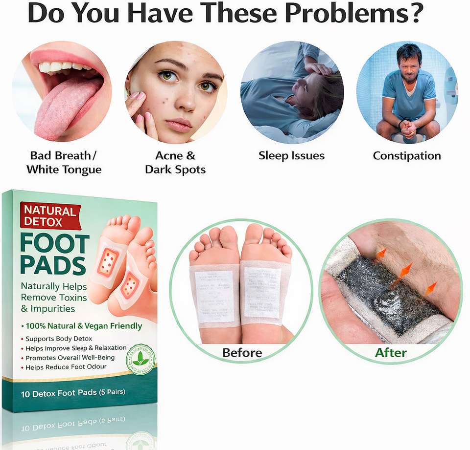 NILNIILVA Herbal Foot Pads for Liver Balance Routine Plaster & Patch ...