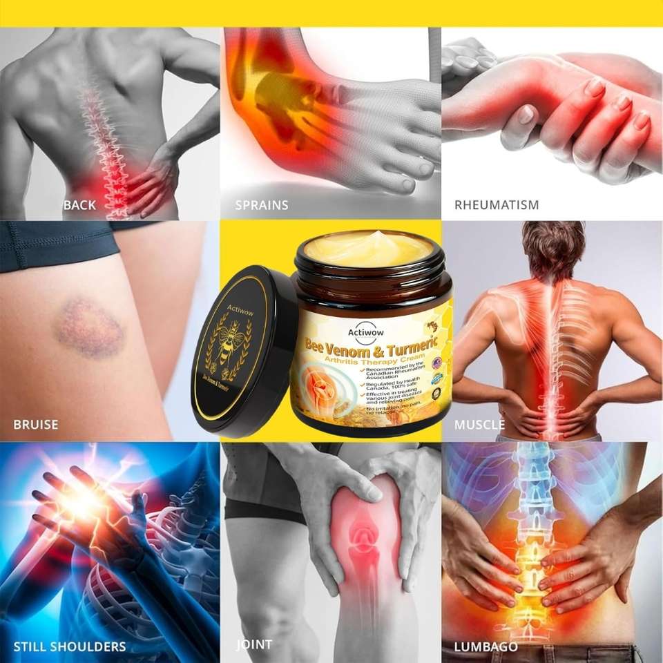 ACTIWOW Bee Venom & Turmeric Arthritis Pain Relief Cream Cream - Buy ...