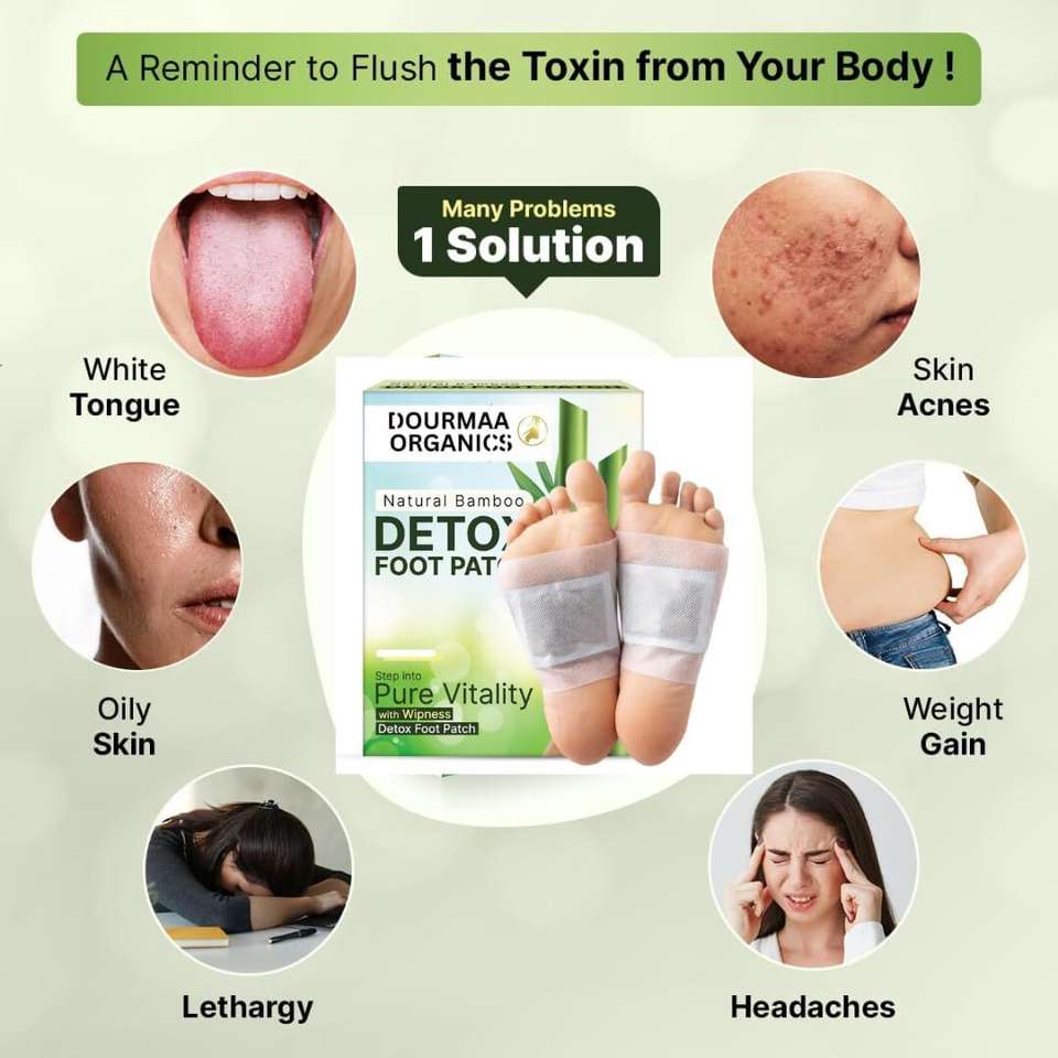 Wesofy Detox Foot Pads 10 Foot Patches With Natural Herbs Plaster ...
