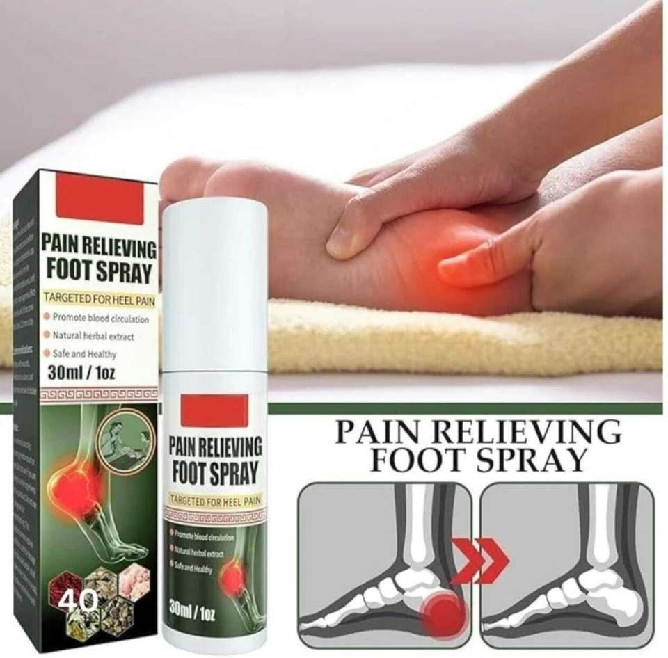 NewClick Natural Foot Pain Relief Spray for Heel & Joint Pain A387 ...