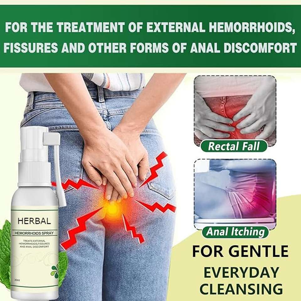 Bingeable Hemorrhoid Herbal Spray 50ml – Piles Relief, Natural ...
