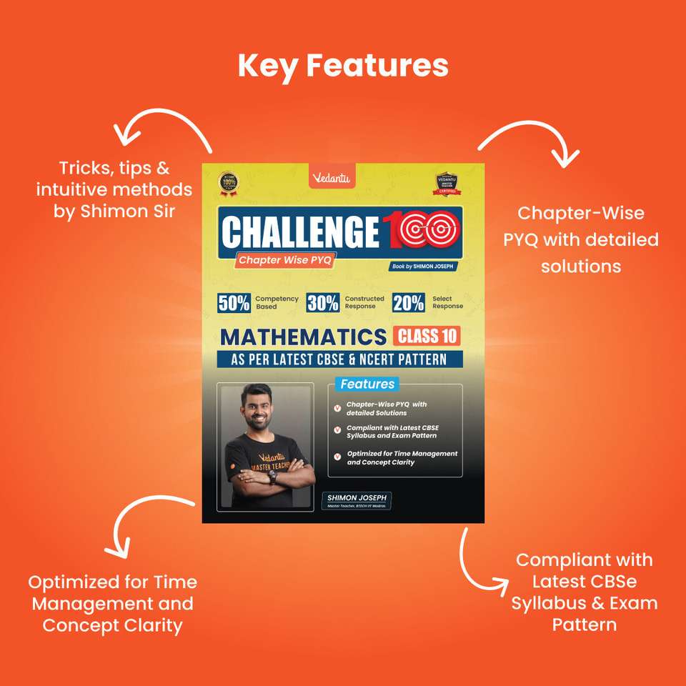 Vedantu Challenge 100 Mathematics Book For Class 10 | CBSE Chapter-wise ...
