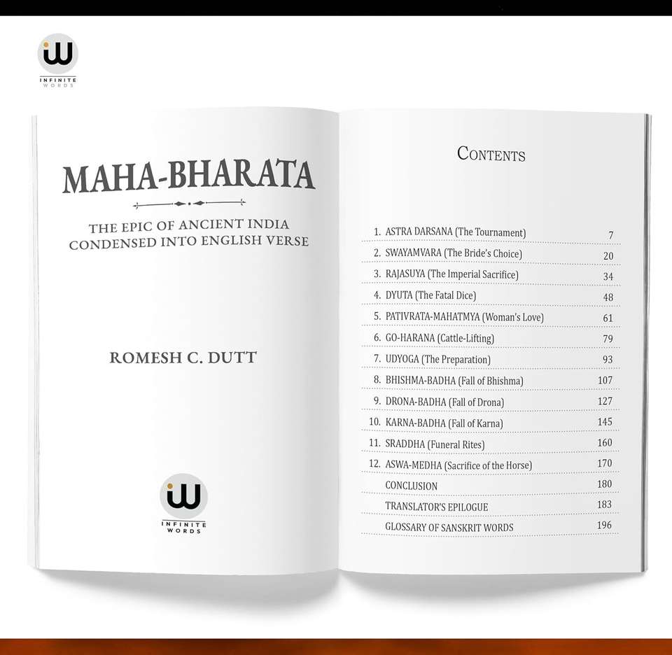 Mahabharata : The Epic Of Ancient India Condensed Into English Verse ...