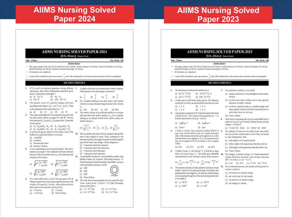 Disha Target AIIMS Nursing B.Sc. Hons. Entrance Test 2026 - 10 Mock ...