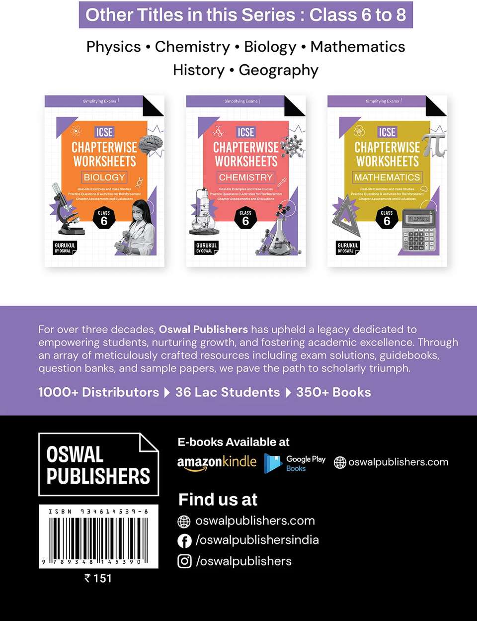 Icse Chapterwise Worksheets Physics : Class 6 (Edition2025) - : Real ...