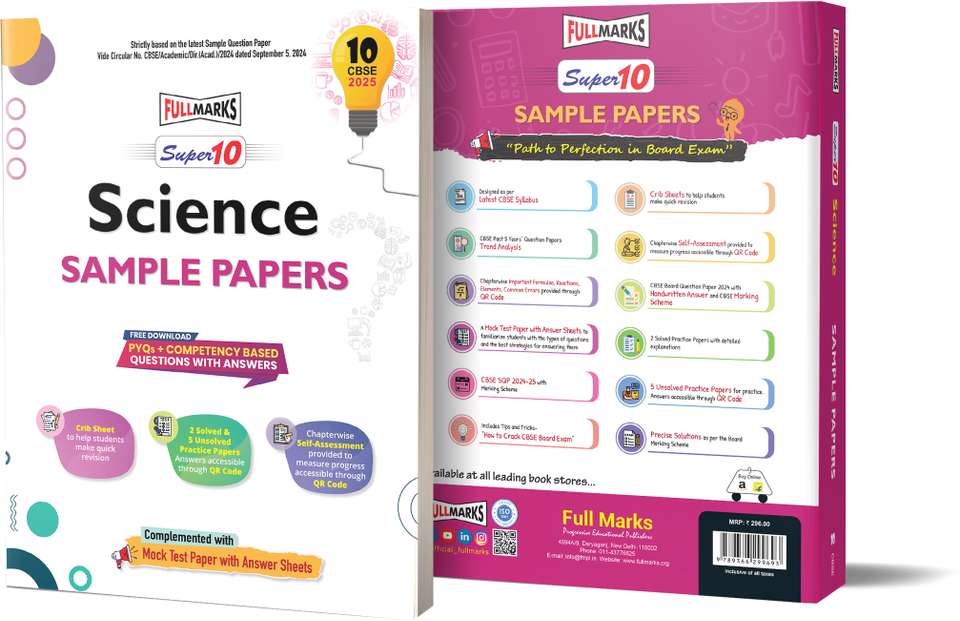 Full Marks Super 10 CBSE Board Sample Question Papers for Class 10 ...