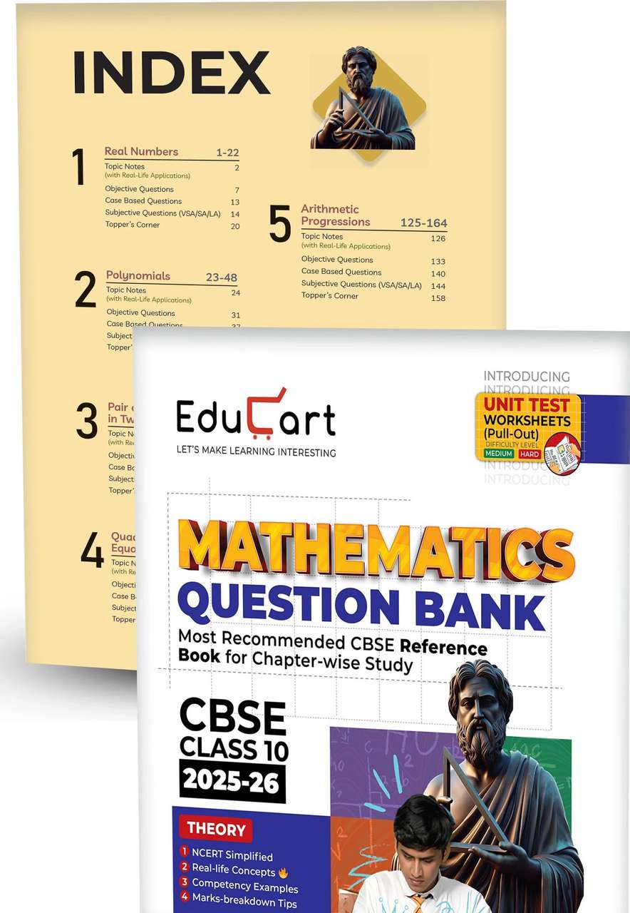 Educart Cbse Class 10 Question Bank Science, Mathematics & Social ...