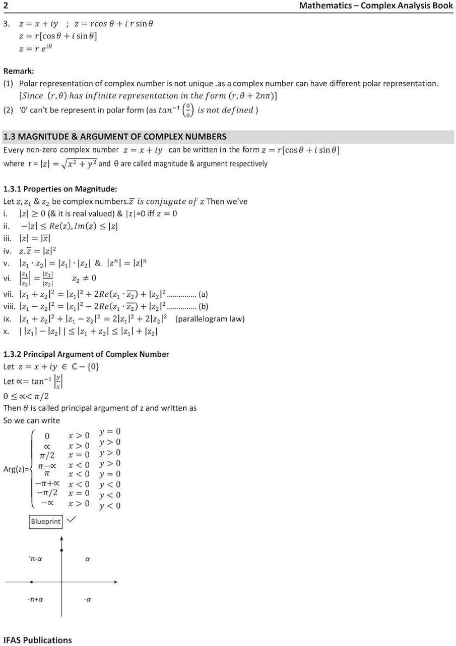 Complex Analysis - Foundations of Complex Analysis Unit Wise Theory ...