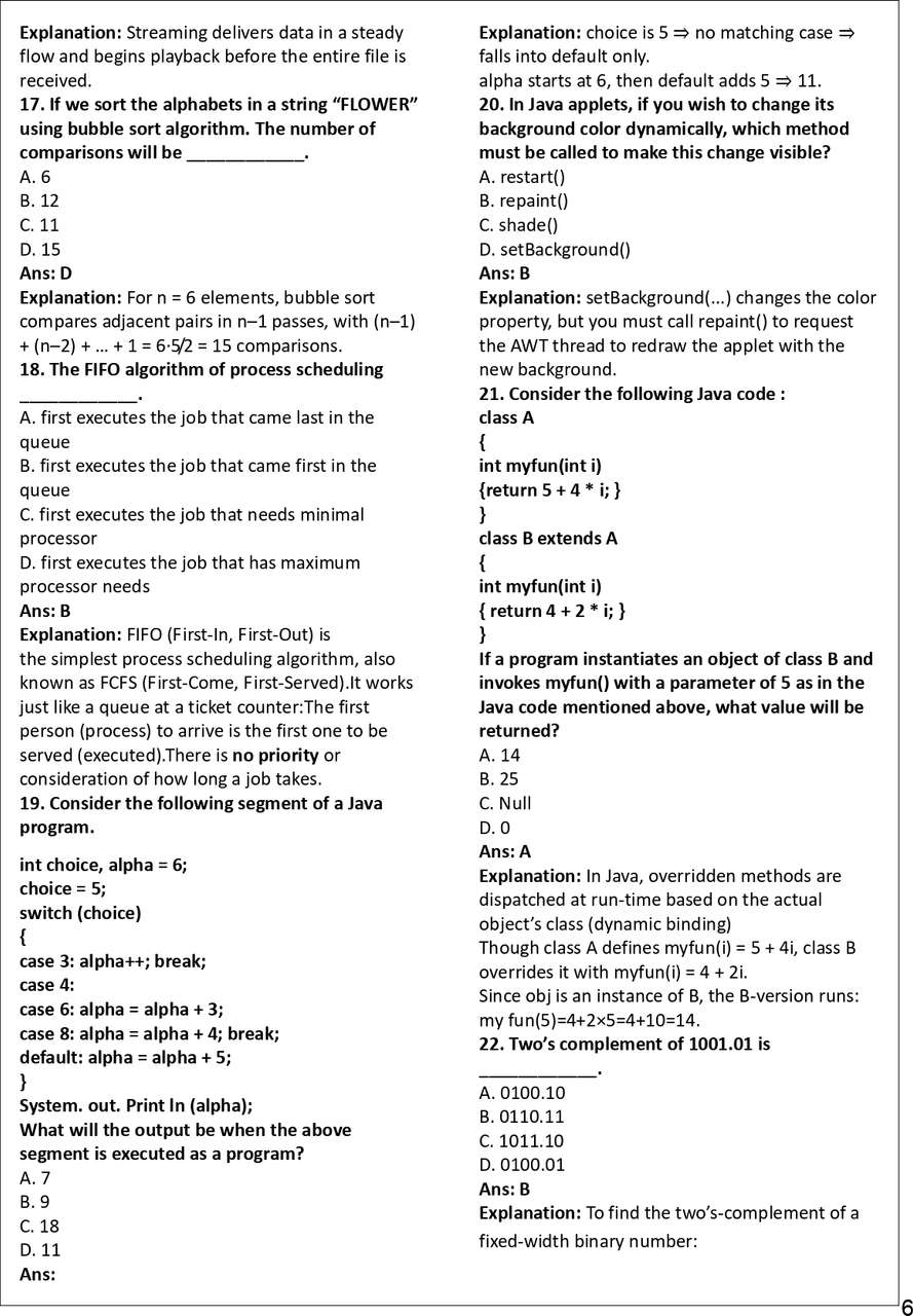 CUET-PG Computer Science II SCQP09 II Solved Previous year Question ...