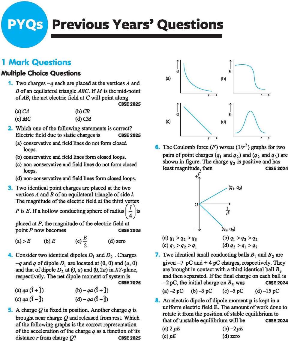 Arihant CBSE Chapterwise Question Bank 2025?2016 for Class 12 Physics ...