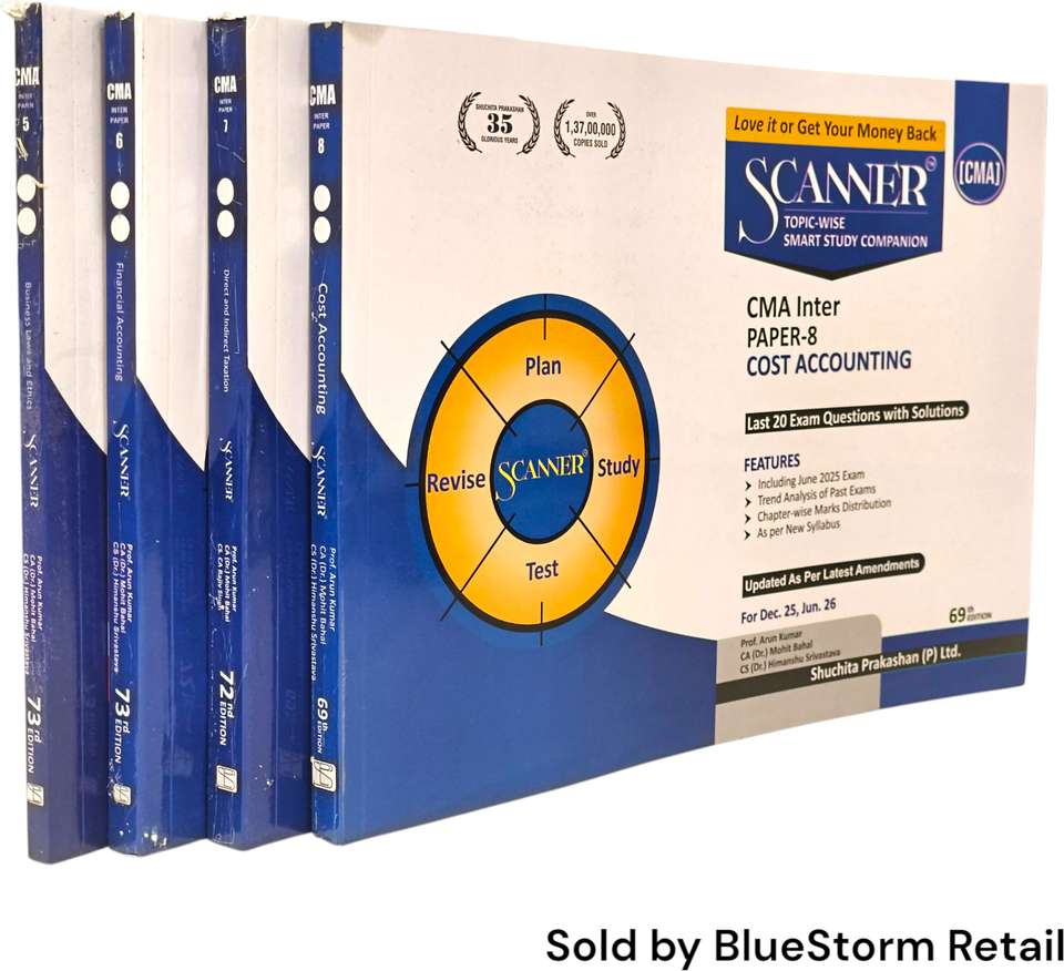 CMA Inter Group 1 Study Material, Set of 4 Books | Scanner: Buy CMA ...