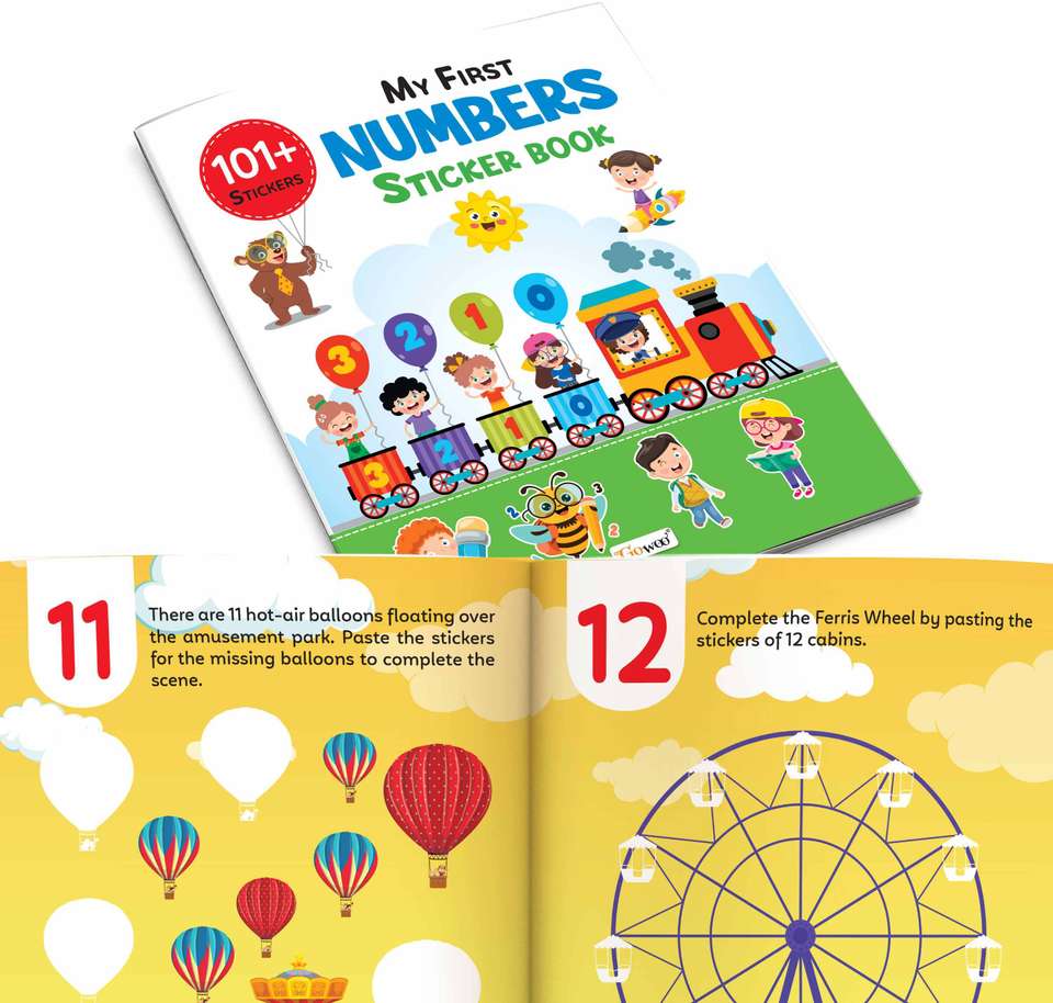 My First Numbers Sticker Book: Counting Made Easy with Stickers, 110 ...