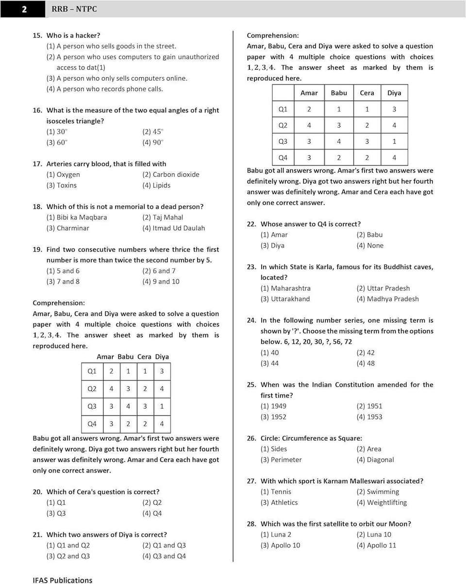 RRB NTPC Book 2026 - Graduate and Undergraduate Level | 30 Previous ...