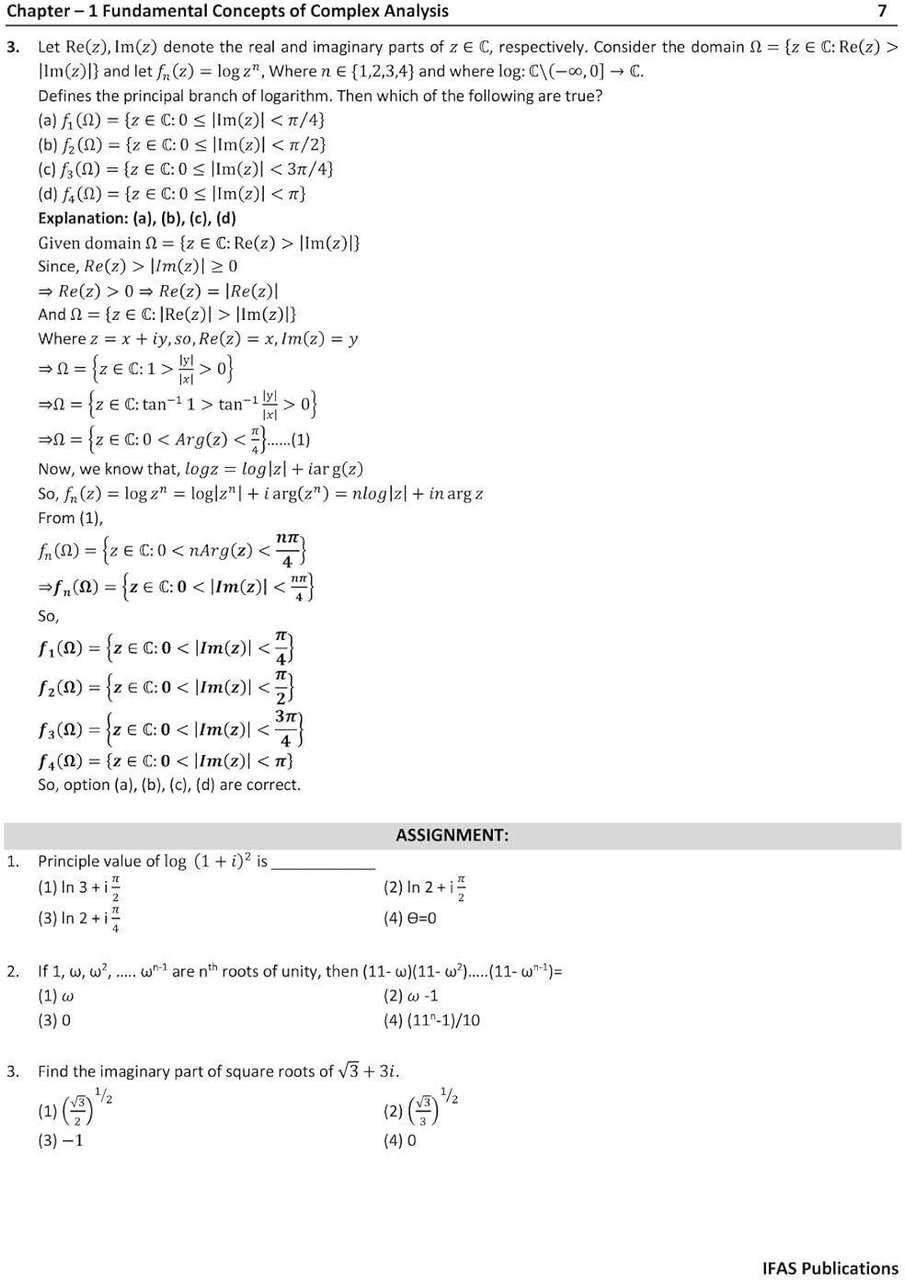 Complex Analysis - Foundations of Complex Analysis Unit Wise Theory ...