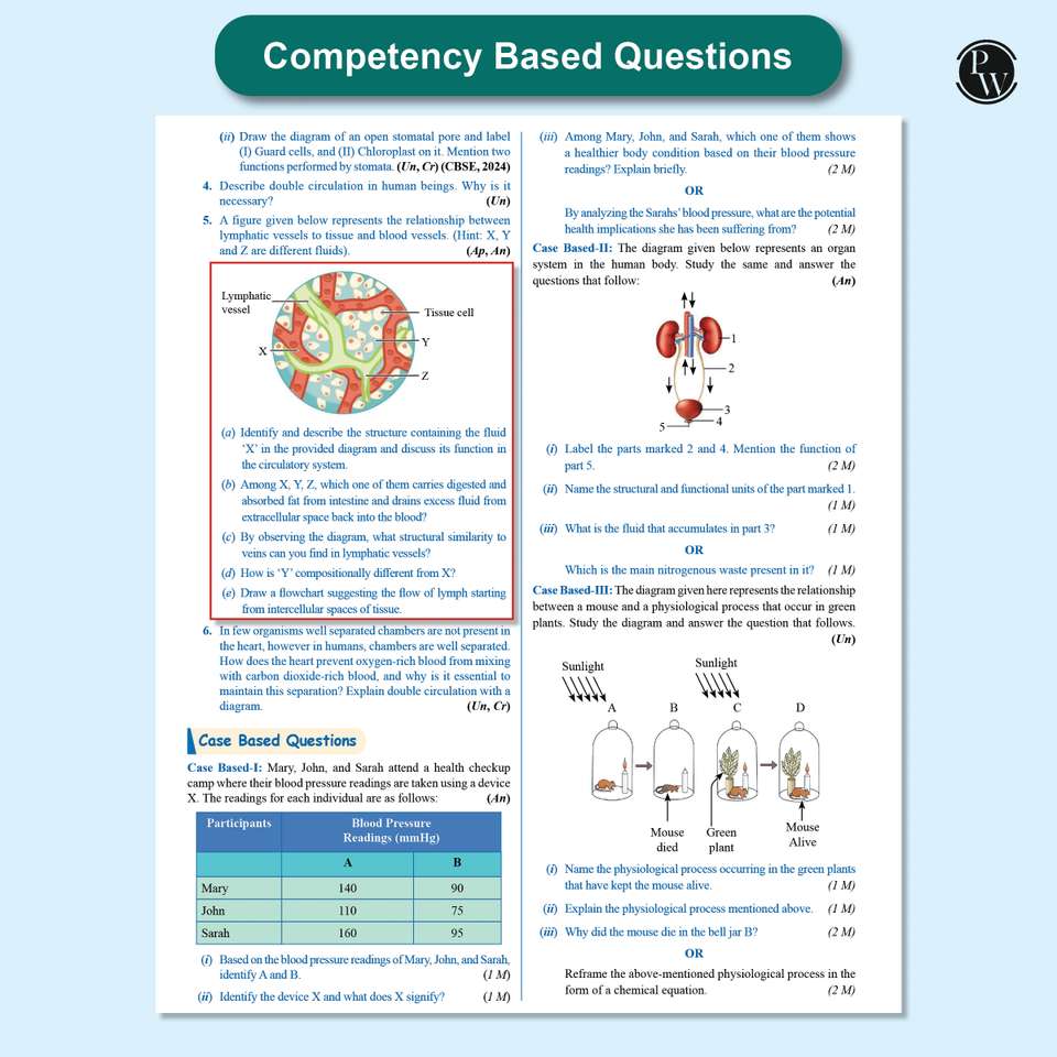 PW CBSE Question & Concept Bank (QCB) Class 10 Mathematics (Standard ...