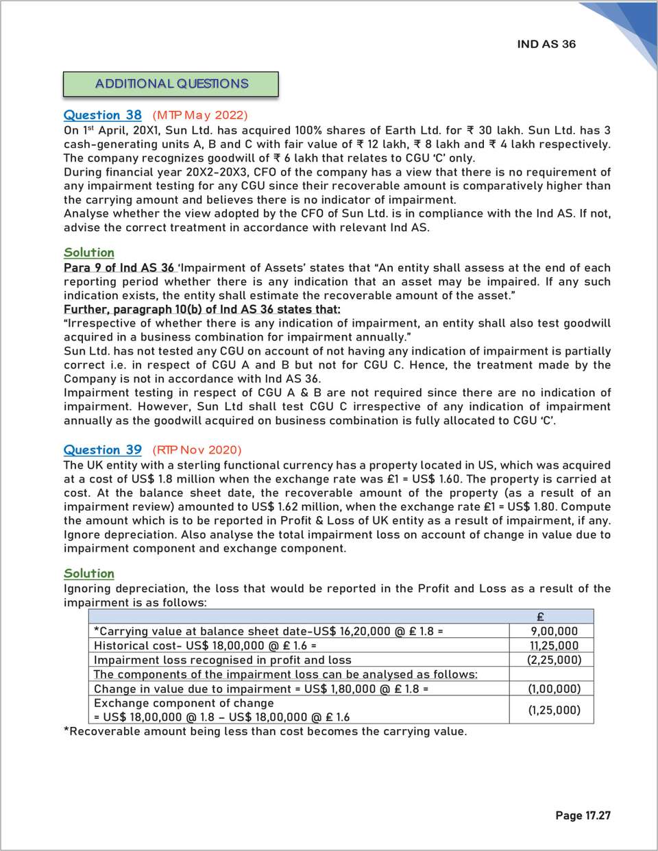 Pw Ca Final-Financial Reporting -Question Bank (Volume-1) by Ca Nitin ...