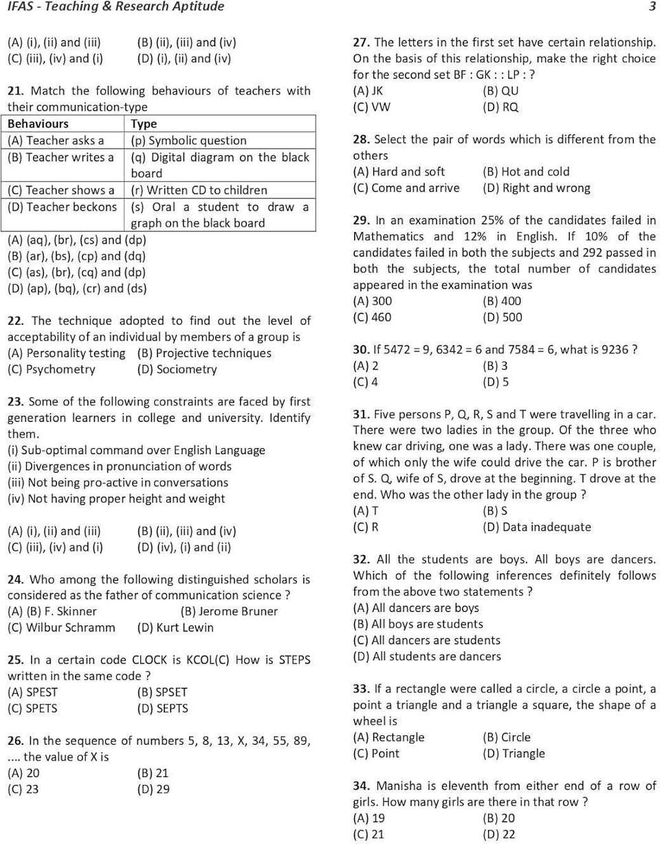 SET Paper 1 Teaching and Research Aptitude Book - 2026 | SET Paper 1 ...