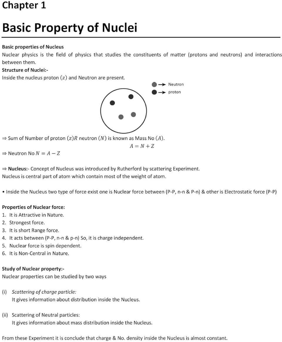 Csir Net Nuclear Partical Physics - Introduction to Nuclear and ...