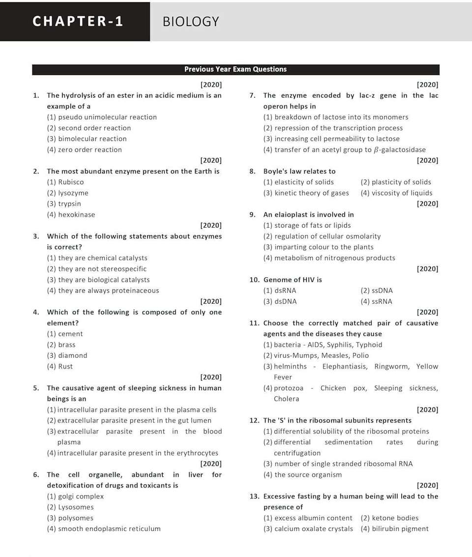 GAT B Biotechnology Book - 2026 | Previous Year Questions Book (2020 ...