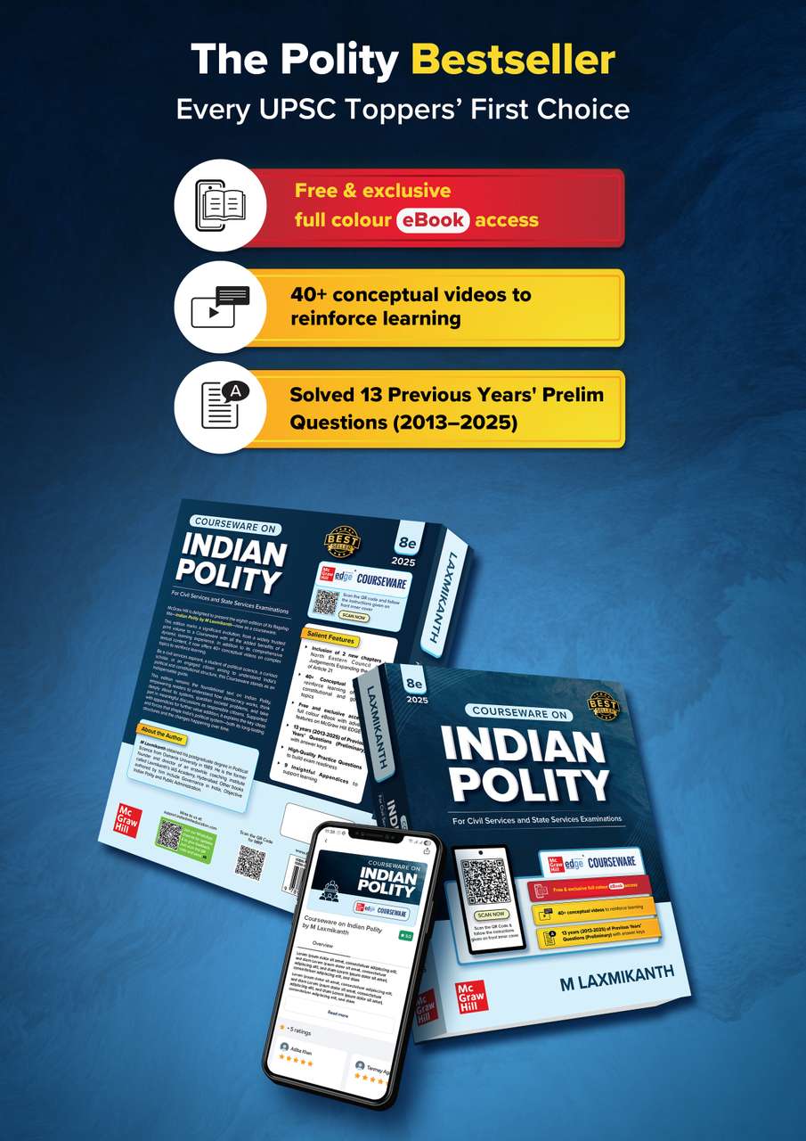 Indian Polity Courseware (English), 8e by M Laxmikanth for UPSC 2026 ...