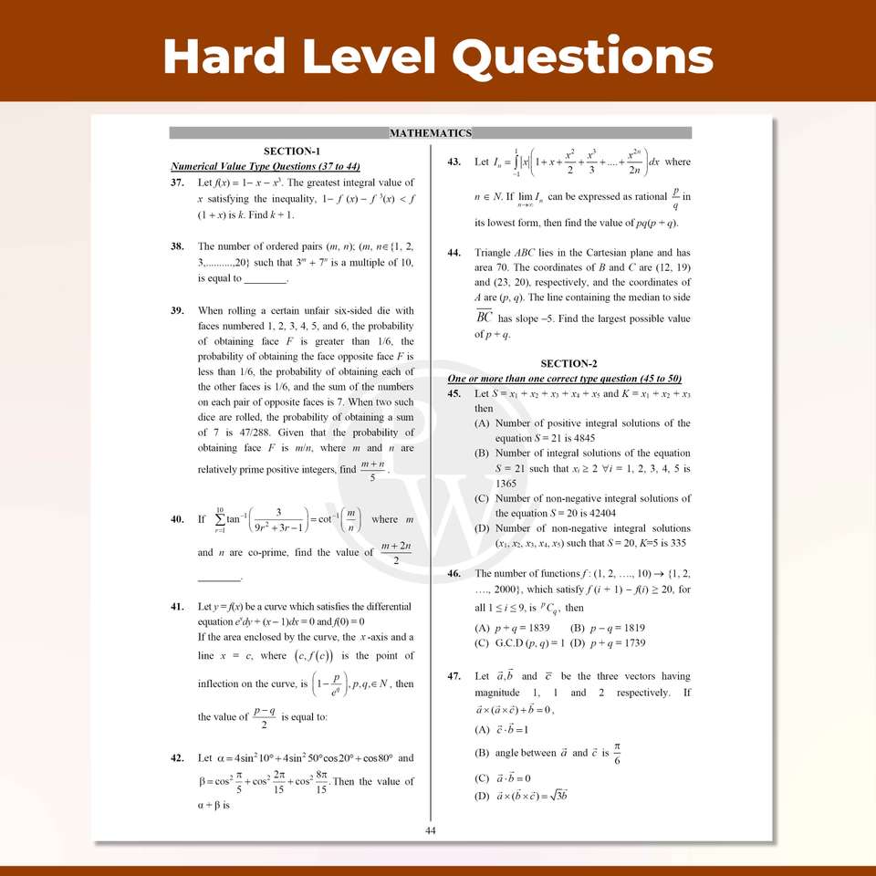 ( OLD EDITION ) PW JEE Advanced Rankers Test Series 2026 As Per Latest ...