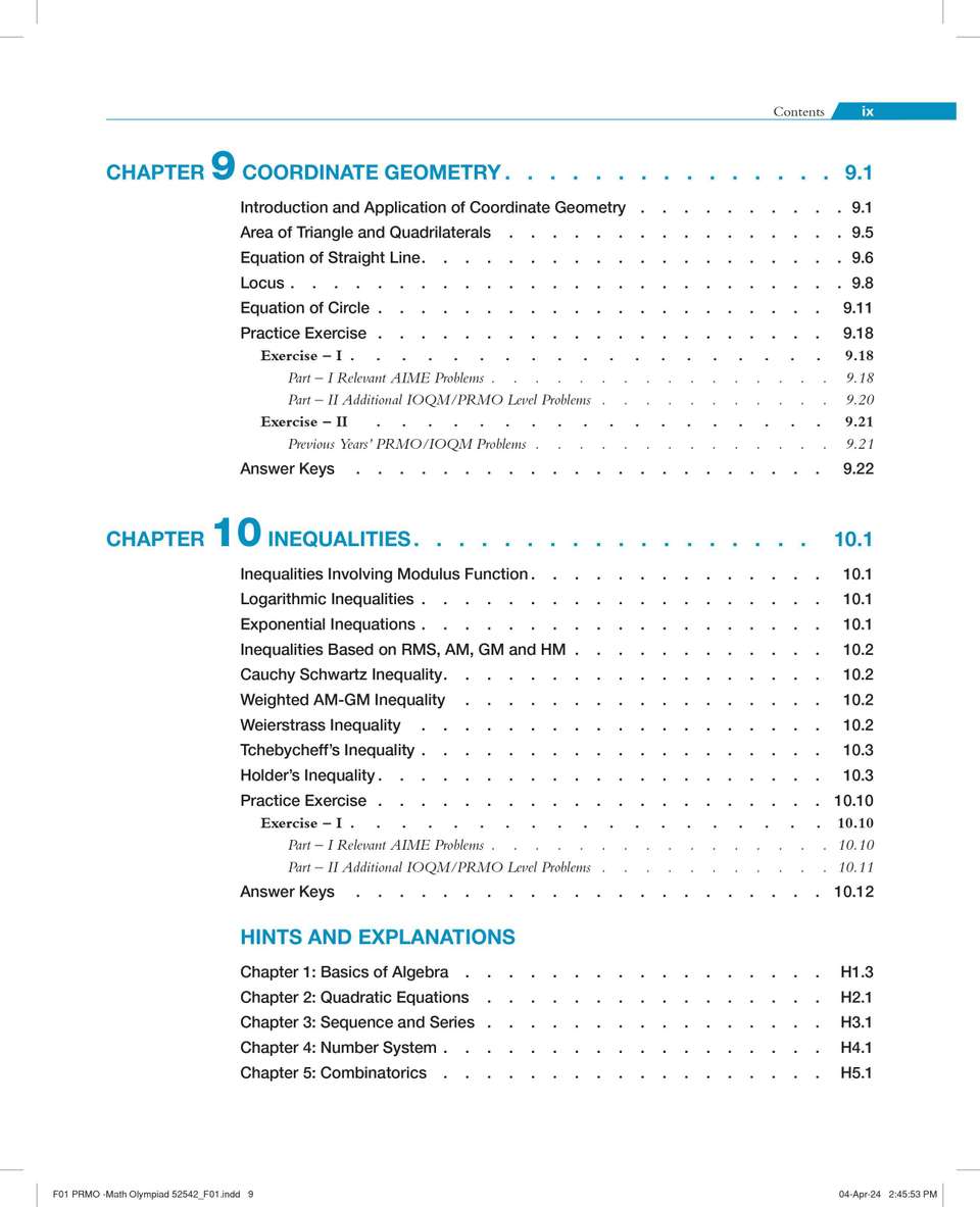 IOQM Mathematics, 4th Edition |Class 8-12| JEE Main/JEE Advanced,AIME ...