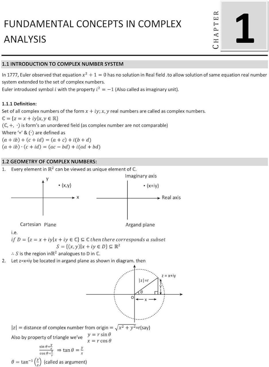 Complex Analysis - Foundations of Complex Analysis Unit Wise Theory ...