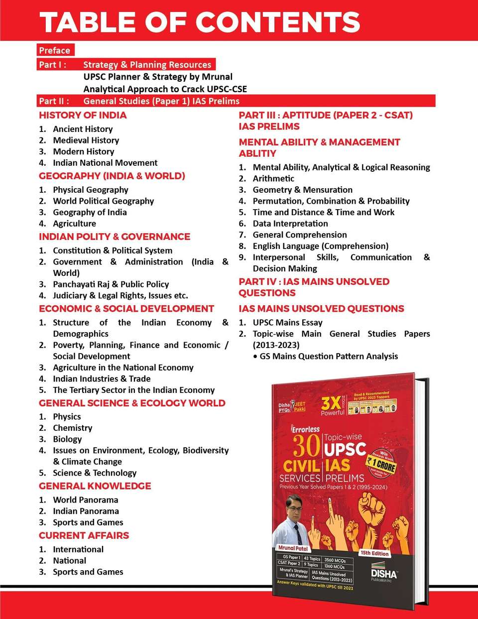 30 Topic-Wise Upsc Civil Services IAS Prelims Previous Year Solved ...
