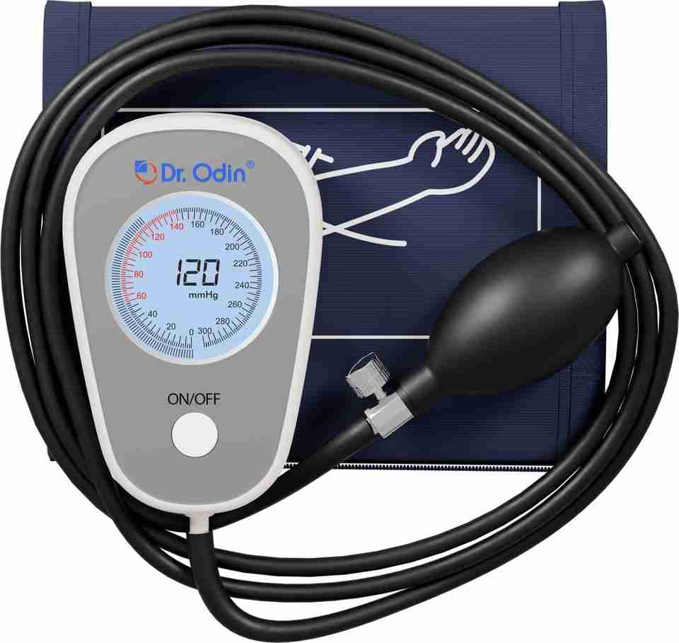 Dr. Odin OAS105 Aneroid Sphygmomanometer (Digital), Durable Cuff, 1 ...