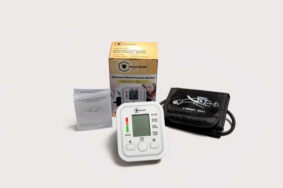 Accutrust 190 Digital Blood Pressure Monitor for Home | Automatic Upper ...