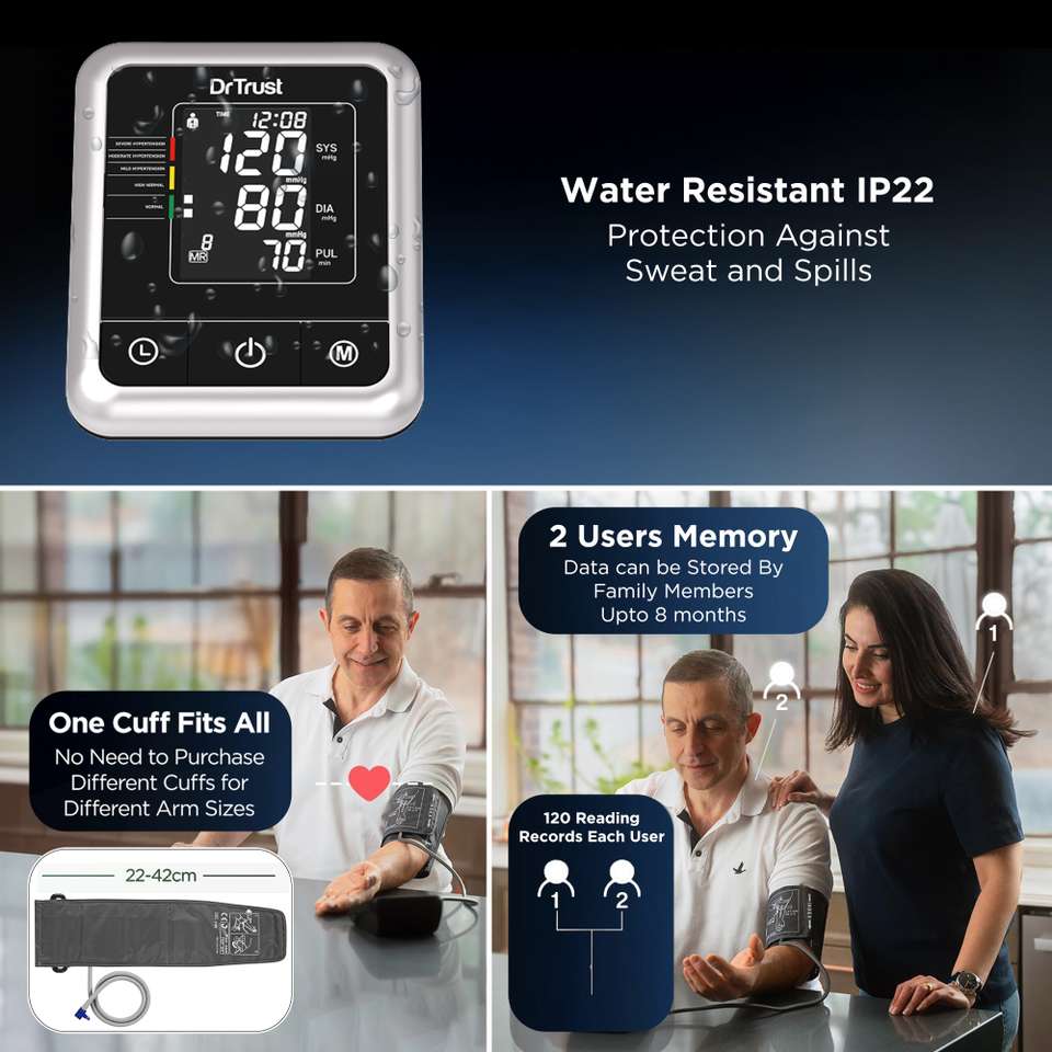 Dr Trust (USA) Fully Automatic A-One Galaxy Digital Blood Pressure ...