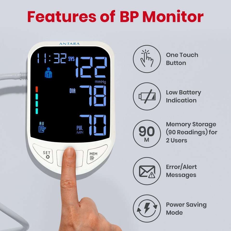 AGEasy Automatic BP Monitor Smart Talkback Technology ,Large Display ...