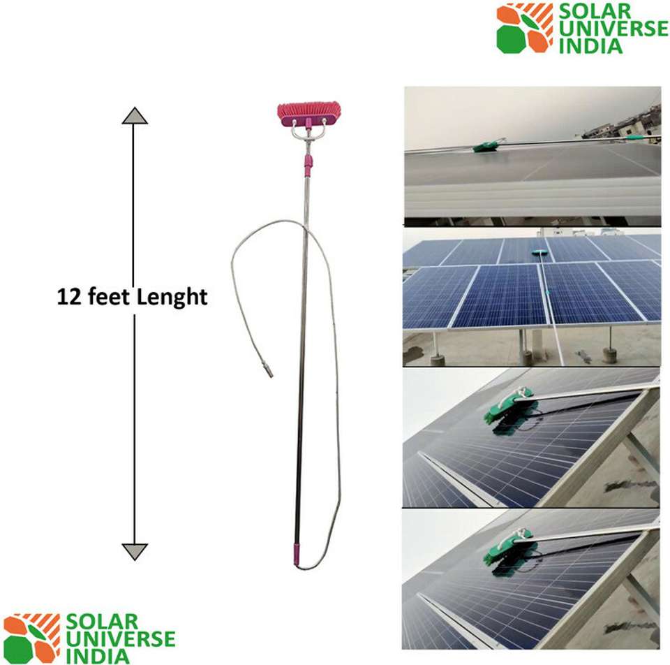 SOLAR UNIVERSE INDIA Solar Panel Cleaning Brush & Mop with long handle ...