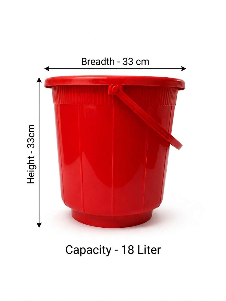 Yash Plasto Yash Plasto Premium Bathroom Combo Set 18 L Plastic Bucket ...